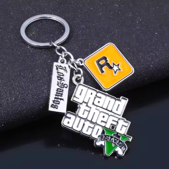 Accessories | Grand Theft Auto V Keychain Gta 5 Gamer Christmas ...